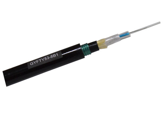 2 - 144 Core Outdoor Armored Fiber Optic Cable Single Armored Double Jacket