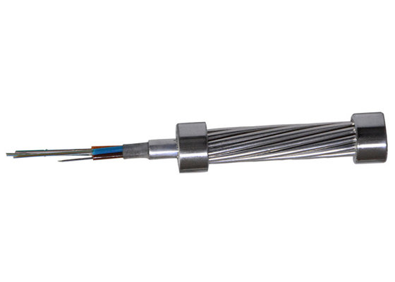 PBT Loose Tube Type OPGW Fiber Cable 1 - 144 Cores ACS Wire Outer Layer