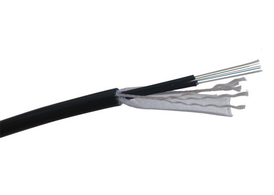 Butterfly Flat Fiber Optic Drop Cable ITU Standard 6mm Outdoor Flexible Pipe