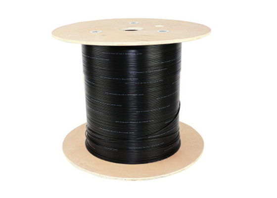 G657 / G652D FTTH Outdoor Fiber Cable Customized Black LSZH Sheath