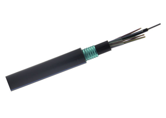 GYTY53 Outdoor Armoured Fibre Cable , PE Sheath 24 Core Single Mode Fiber Optic Cable