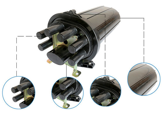 Waterproof Fiber Optic Cable Accessories PC Material Fiber Dome Closure