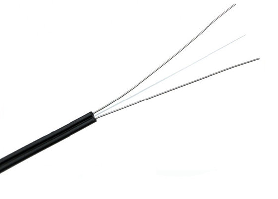 Bow Type FTTH Aerial Drop Cable , Outdoor Self Supporting Aerial Fiber Optic Cable