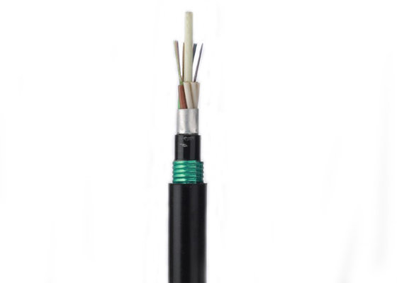 Stranded Loose Tube Armored Fiber Optic Cable , G652D 24 Core Fiber Optic Cable