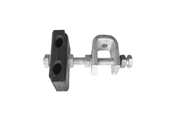 U Type ADSS Downlead Clamp For Tower , Hot Galvanized Tower Cable Clamps