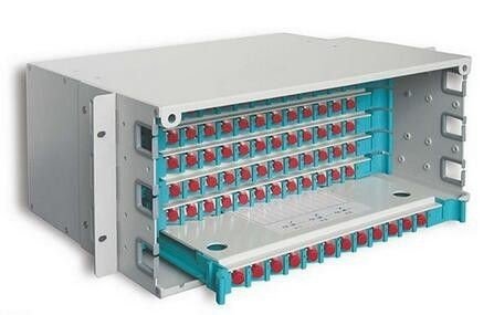 19 Inch Optical Fiber Distribution Box , Fiber Optic Distribution Unit 90 Degree Rotatable