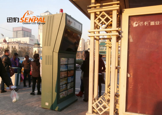 High Light Bus Station Advertising Digital Signage , Advertising Screen Display
