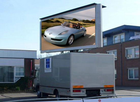 DIP P16 Truck Mounted LED Screen Waterproof , 2R1G1B / 1R1G1B Billboard supplier