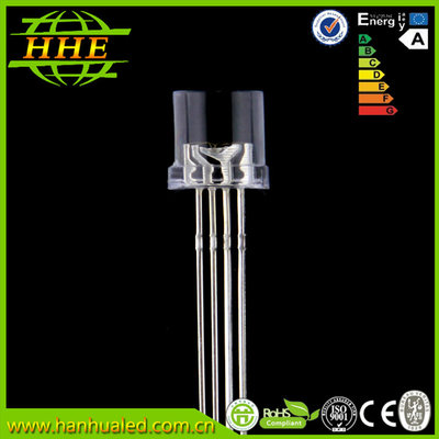 Super bright flat top 5mm RGB LED , water clear / diffused common anode 4 pin LED diode
