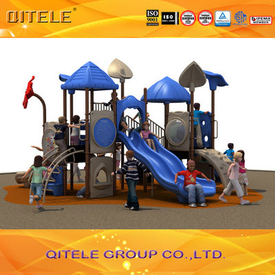 China Used commercial playground equipment  plastic playground slide supplier