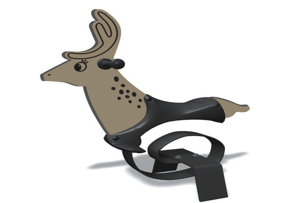 China Shape Customized Playground Equipment Spring Animals With Deer Shape supplier