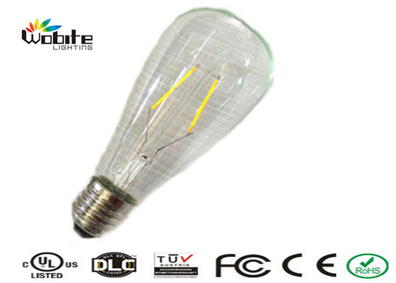 2W Dimmable Light Bulb Decorative Filament LED B22 Candle Bulbs 400 Lumen 60×108 mm