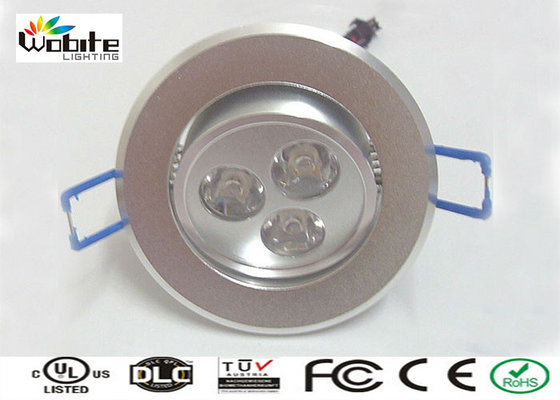 Aluminum 3W LED Recessed Ceiling Lights , Hidden Ceiling Lighting Pure White