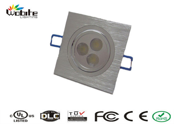 High CRI Commercial Recessed Lighting Square 3W 180g 3 Years Warranty