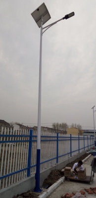 15 Watt LED Outdoor LED Street Lighting with panel solar 6mts height 40Wp panel solar