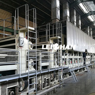 100-800T/D runzelte Testliner-Papppapier-Herstellungs-Maschine in der Papiermühle