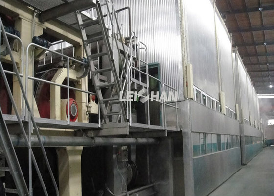 1880 - 5800mm Waste Paper Recycling Kraft Paper Machine For Paper Roll Making