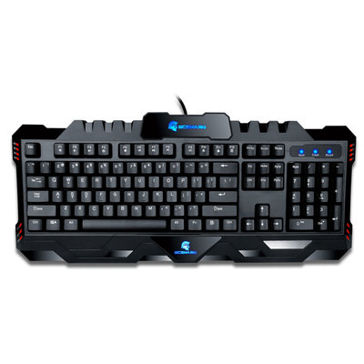 PC Computer Feature Designs Keyboard 104 Keys Metal Cover Blue Switches