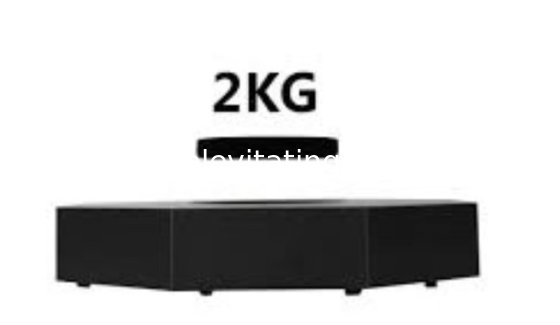 octagon magnetic levitation bottom laptop shoes can 2kg display stand with 50mm levitation distance