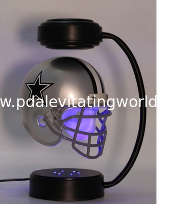 new magnetic levitation floating NFL Hover Helmet  levitating hover helmet display stands