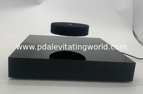 wireless charging rechargeable levitation floating bottle display stand with inducation tray