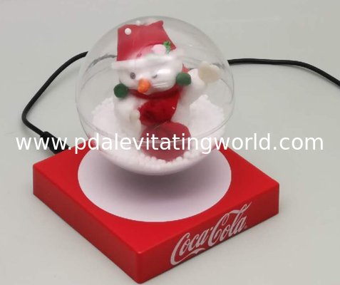 Customize magnetic floating levitating Christmas gift bear ornament toys  display stands