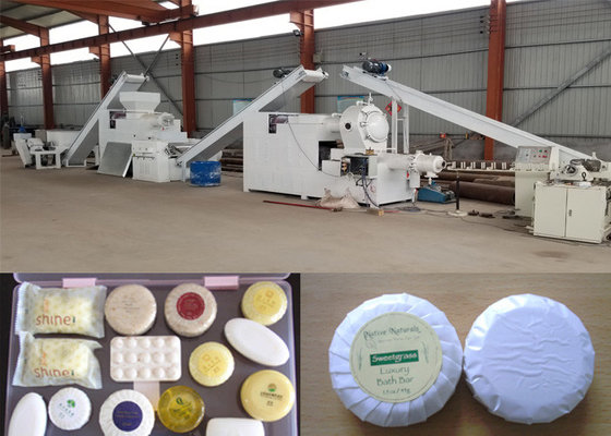 200-800kg Per Hour Mini Soap Hotel Soap Making Machine With Soap Noodles Raw Material
