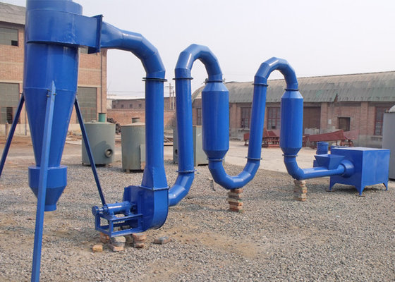 Customized Blue Biomass Drying Machine , Small Sawdust Drying Equipment