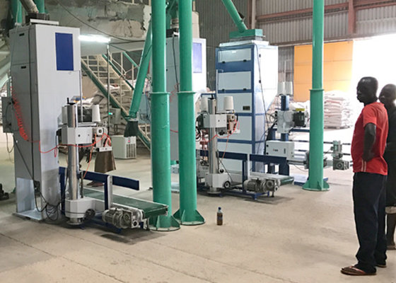 Wood Pellet Ling Auxiliary Equipments , Wood Pellet Packing Machine CE Certificate