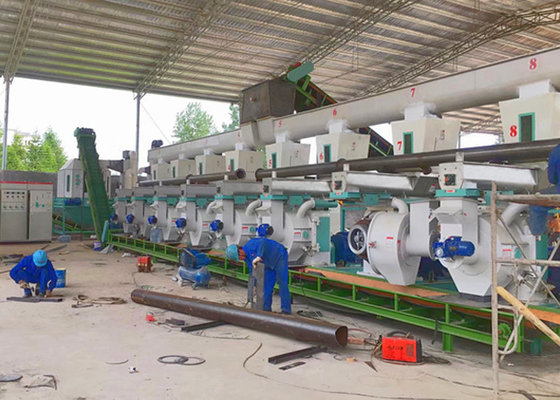 5-10T/H Complete Sawdust Pellet Plant Wood Pellet Production Line For Sale