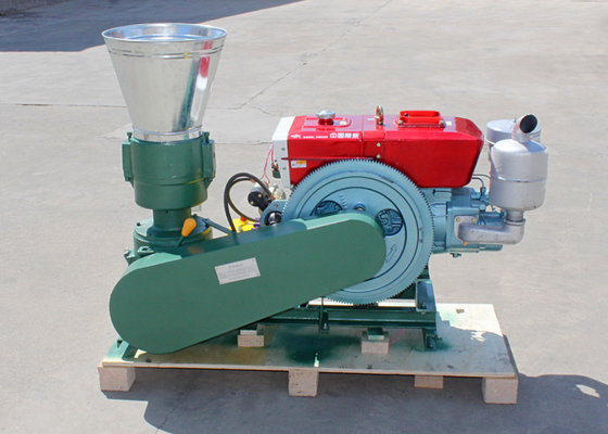 Small Capacity Diesel Flat Die Wood Pellet Mill Used In Home