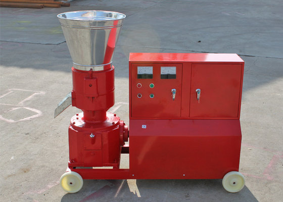 Customized Color Small Flat Die Feed Pellet Mill CE Approved For Animal Feed