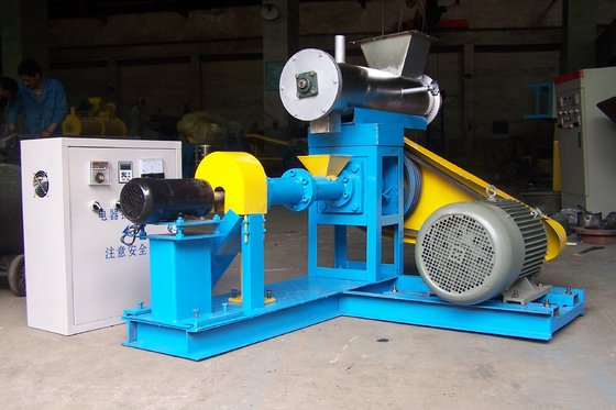 Floating Fish Feed Pellet Making Machine With Feeding Speed Adjustable