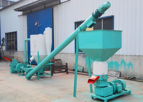 Small Scale Feed Pellet Production Line 1000kg Automatic Animal Feed Manufacturing