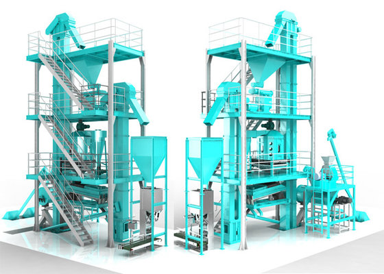 1-2T/h Complete Animal Feed Production Line