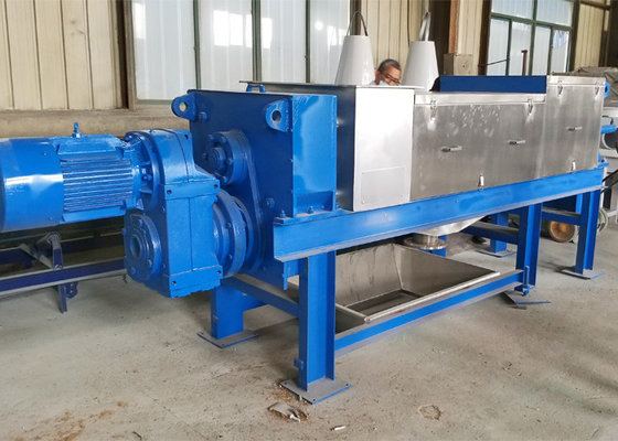 Industrial Dewatering Screw Press Machine For Palm Empty Fruit Bunch Fiber