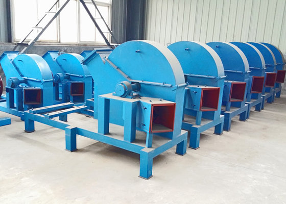 Customized Bamboo Chipper Machine , Industrial Wood Shredder Simple Structure