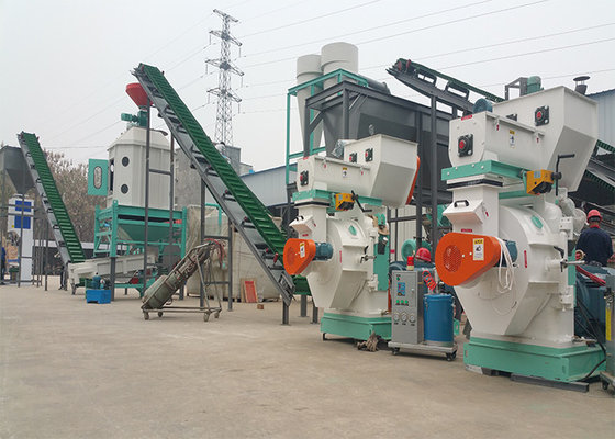 2000kg 3000kg Per Hour Complete Wood Pellet Production Line