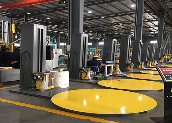 Heavy Duty 30 Pallets/H Full Automatic Pallet Wrapping Machine