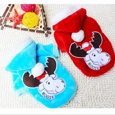 Custom made Cotton and polyester Christmas dog clothes costume for Poodles