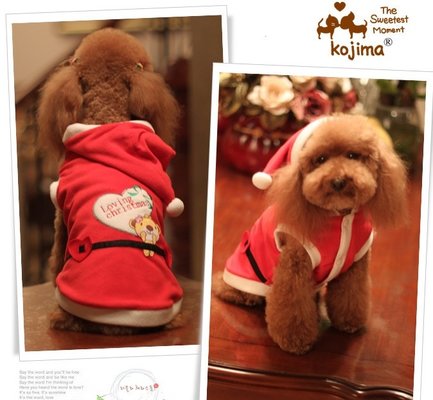 Pet Dog Apparel Winter clothes Coat Merry Christmas Clothing Coat Red Gift Customized