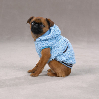 Blue Color Custom Dog Hoodies Snowbaby Soft for Pekingese small dogs