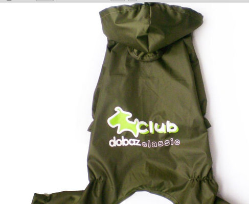 Green Waterproof Europe Style Dog Raincoats For Small Dogs Pet Clothing