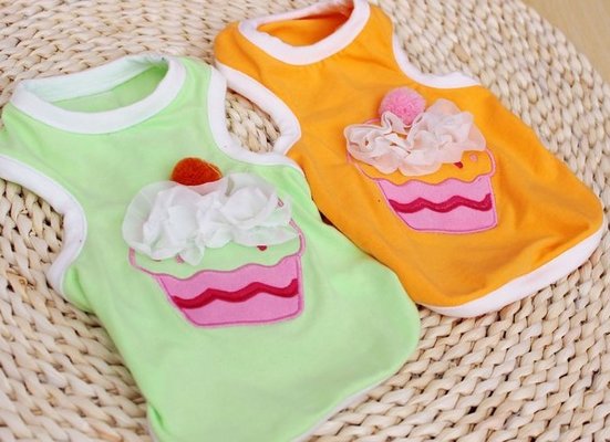 Summer Colorful Cotton Medium Dog Clothes t Shirt Sports For Family
