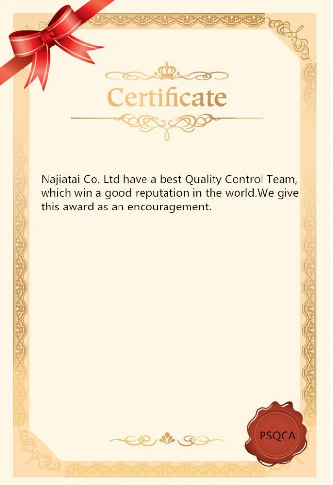 Najiatai Co., Ltd. Quality Control