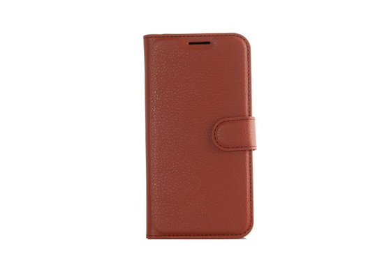 PU Samsung Galaxy Wallet Case , Brown Color Mobile Phone Wallet Cases