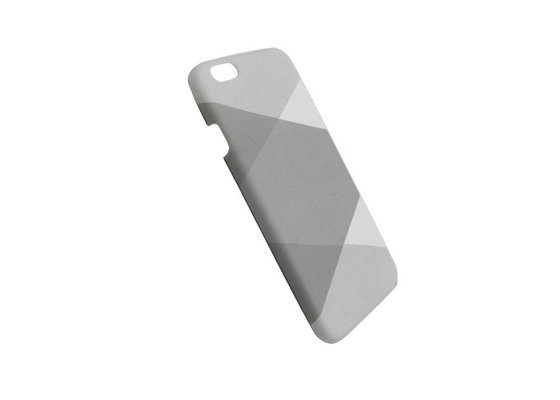 Light Simple Pc iPhone 8 Plus Phone Case With Irregular Triangle pattern