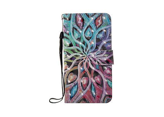 Three Card Pocket Pu Leather Phone Case For IPhone X Colorful Dust Proof