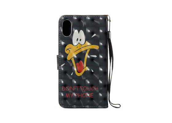 Donald Duck Pu Leather Phone Case Anti Scratch Stylish Textured Surface