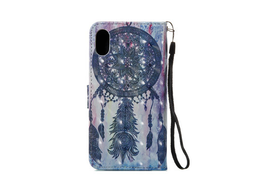 Multiifunctional Cell Phone Case With Credit Card Holder Devotional Eight Diagrams Pattern